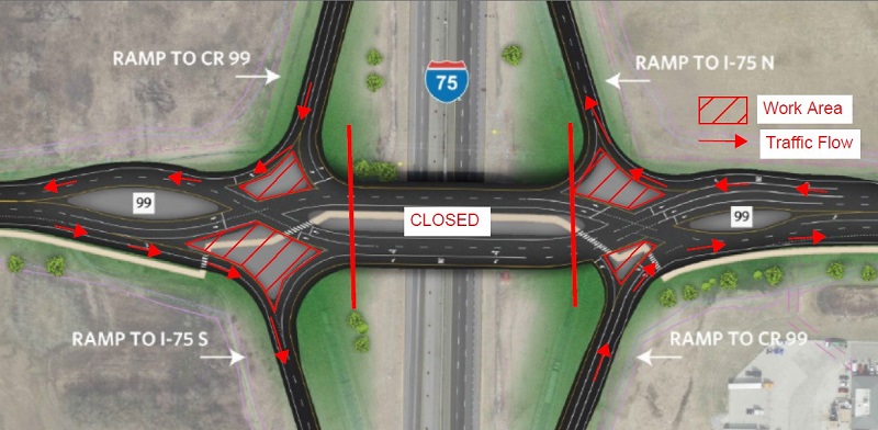 County Road 99 Closing For Final Work To Open New Interchange - 106.3 ...
